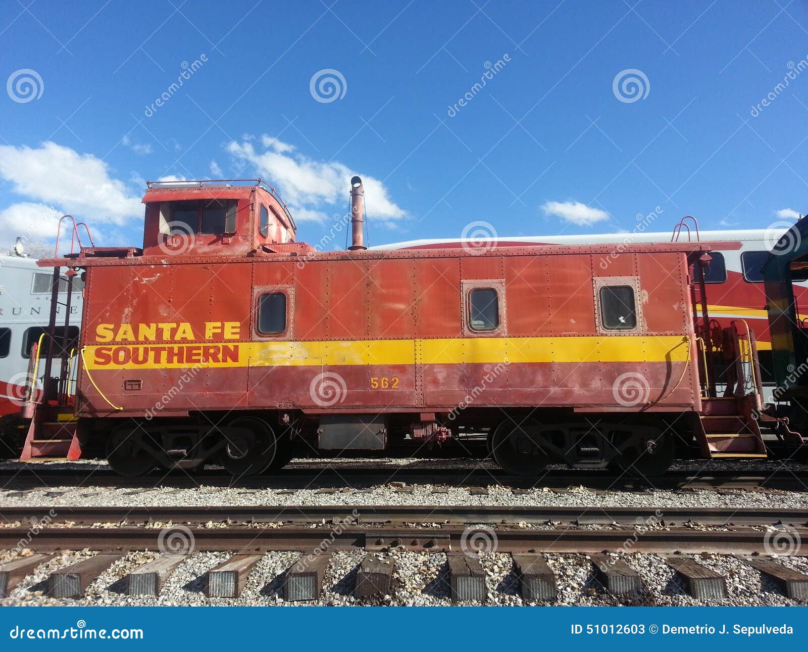 Santa Fe Southern Railroad Caboose Editorial Stock Photo - Image of ...