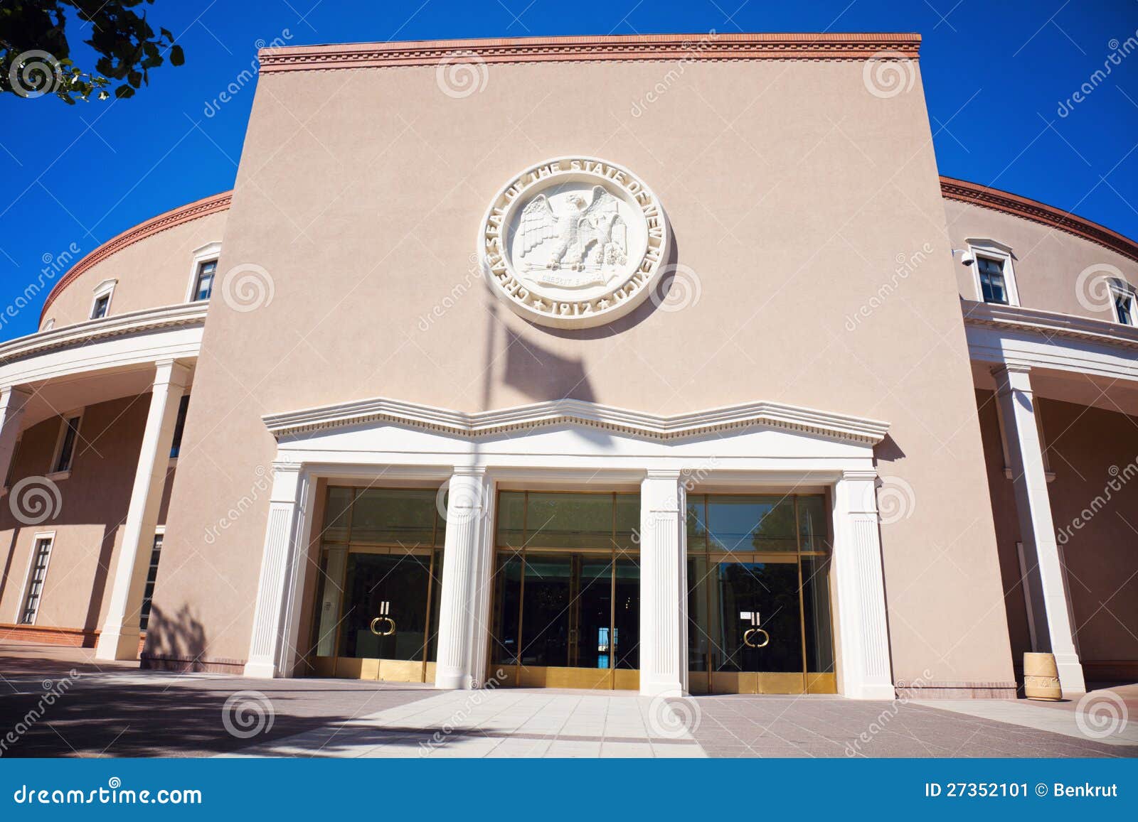 Santa Fe - State Capitol Building Entrance Stock Image - Image of power ...