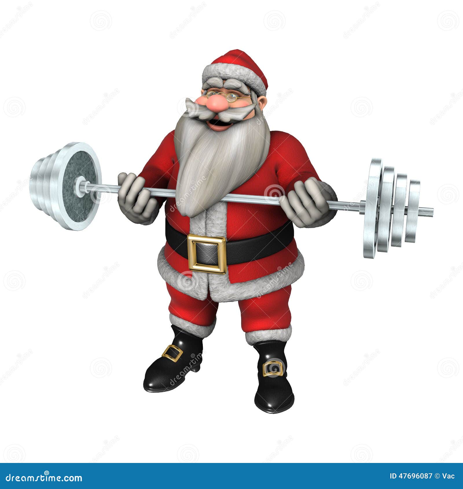 Santa Fitness illustrazione di stock. Illustrazione di esercitazione ...