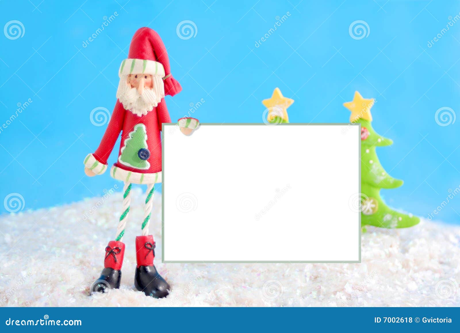 Santa Flaco Con La Muestra En Blanco Foto de archivo - Imagen de ...