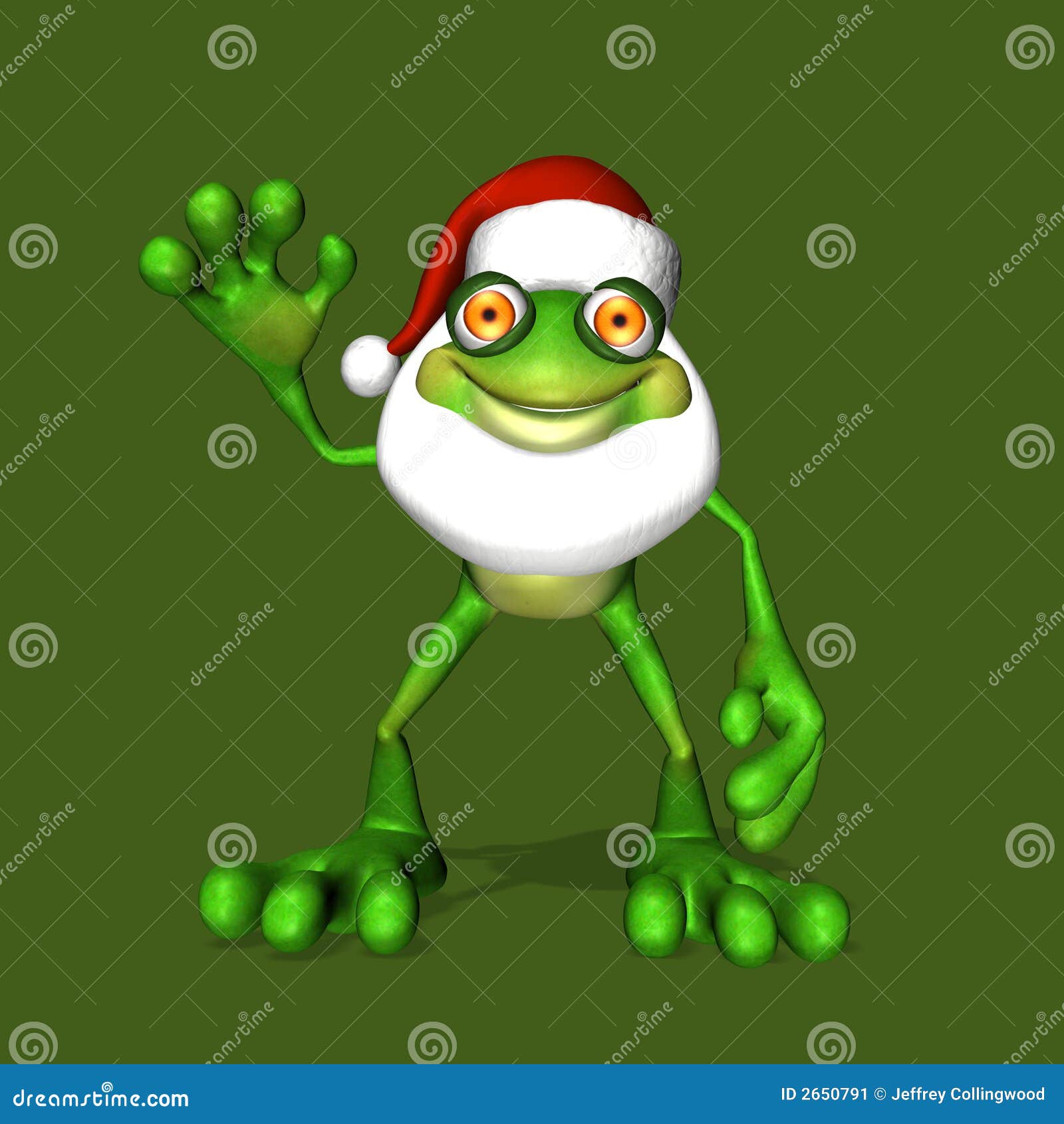Santa Frog stock illustration. Illustration of claus, jolly - 2650791