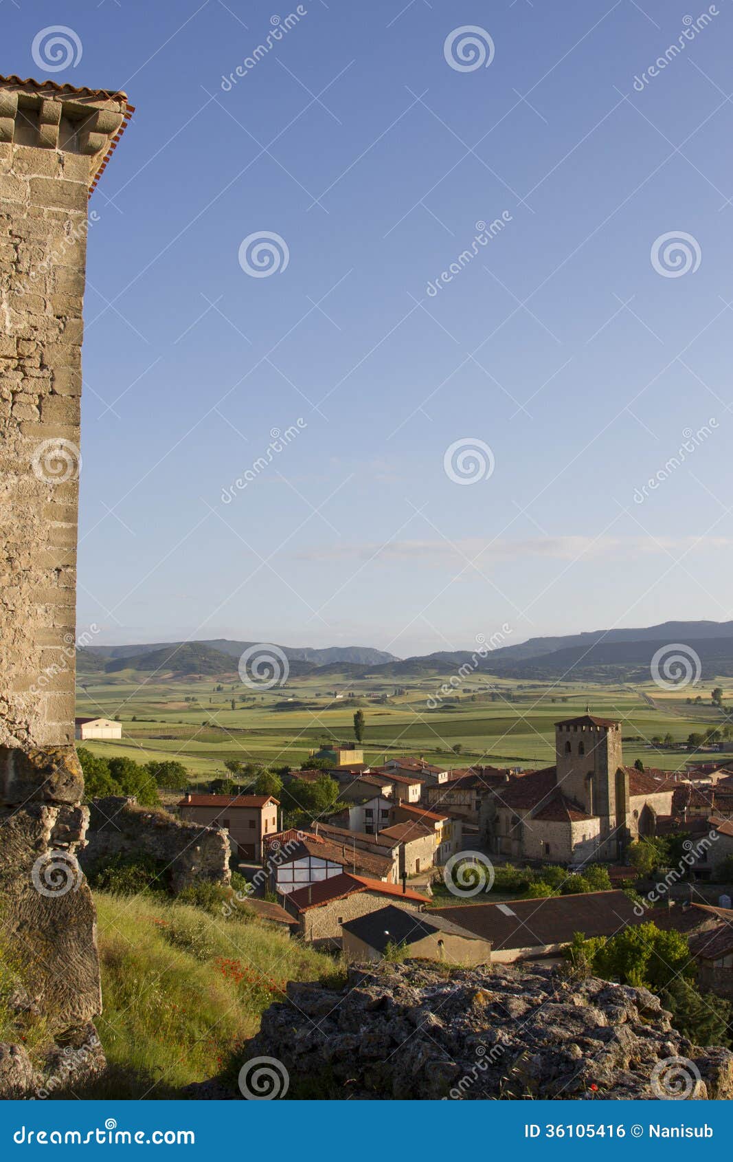 Santa Gadea del Cid stock photo. Image of gadea, village - 36105416