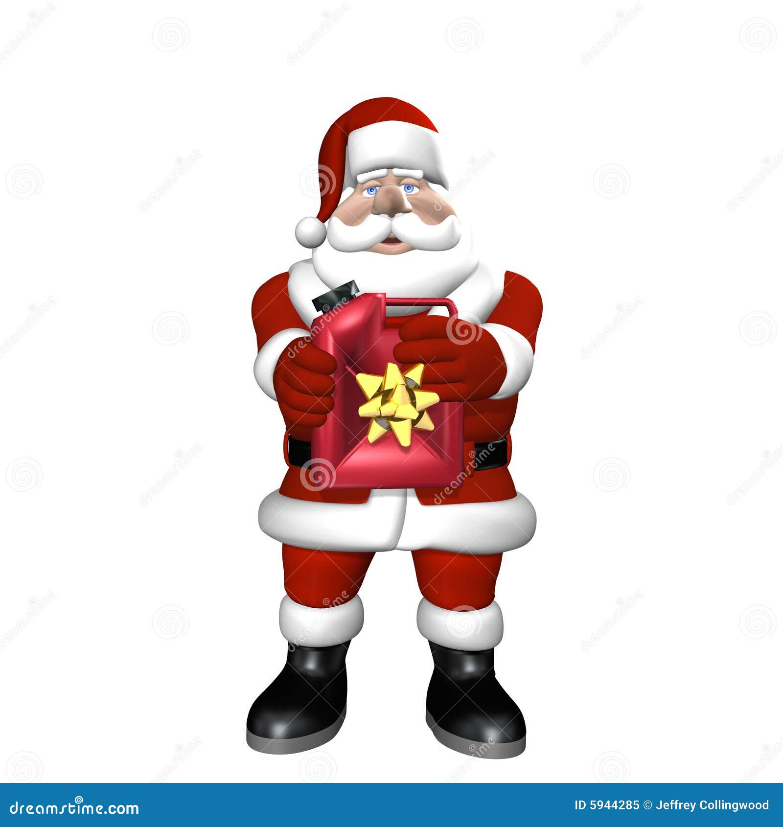 Santa Gas 1 stock illustration. Illustration of ribbon - 5944285