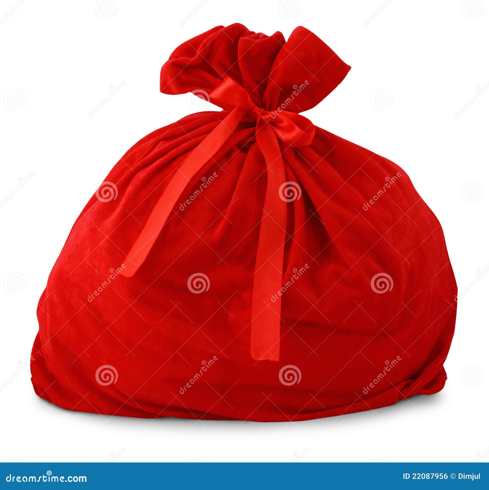 Santa gift bag stock photo. Image of background, presents - 22087956