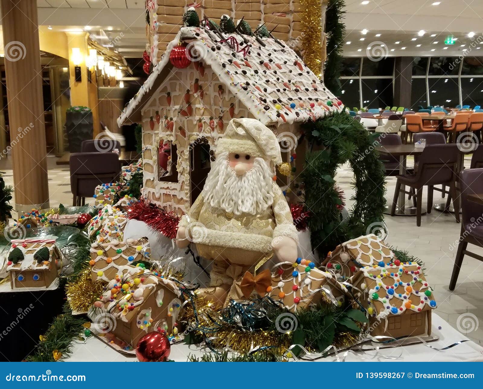 Santa and Gingerbread stock image. Image of christmas - 139598267