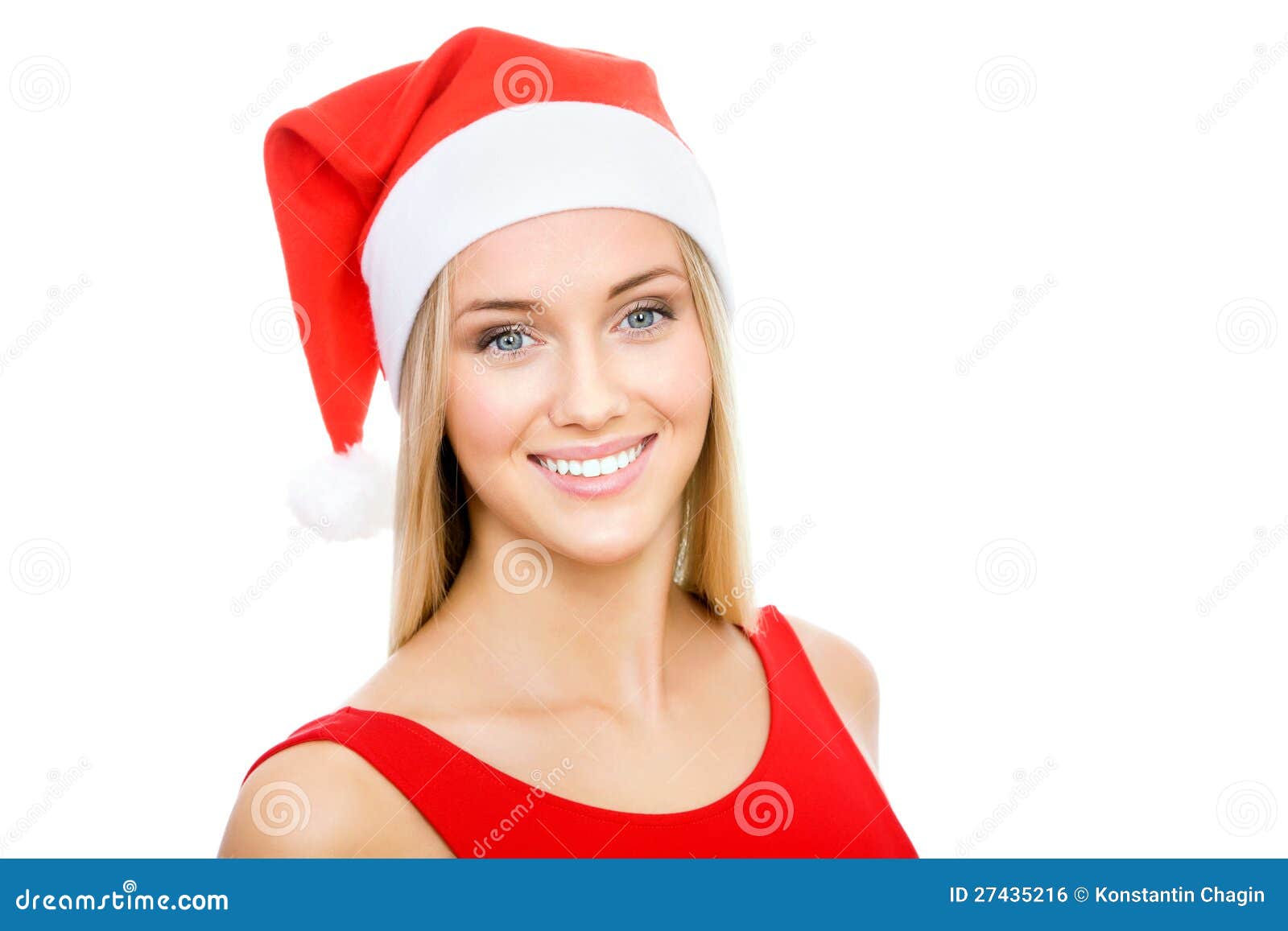 Santa girl stock photo. Image of caucasian, cheerful - 27435216