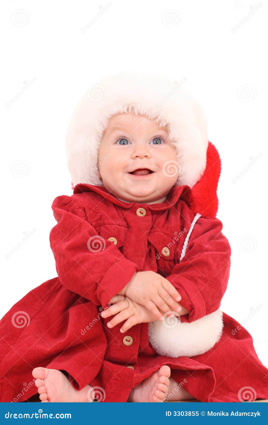 Santa girl stock image. Image of claus, santa, portrait - 3303855