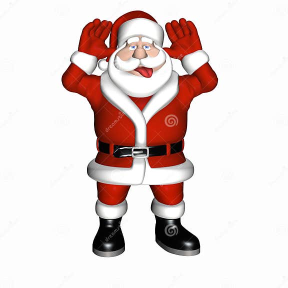 Santa Giving a Raspberry 1 stock illustration. Illustration of mustache ...