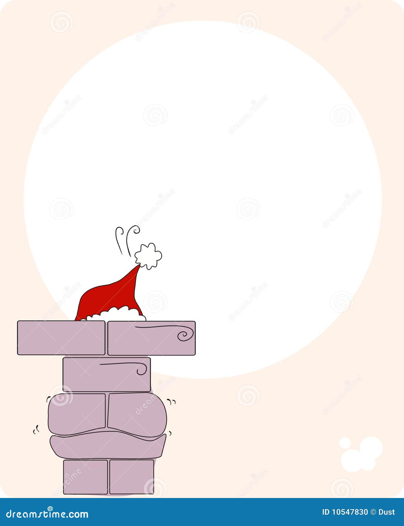 Santa Got Stuck in the Chimney Stock Vector - Illustration of suit ...