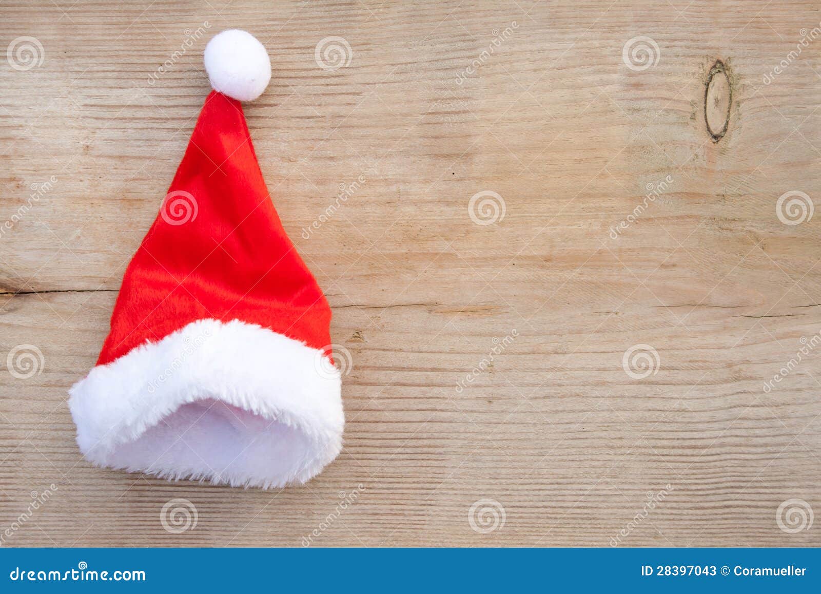 Santa hat stock image. Image of wooden, heart, santa - 28397043