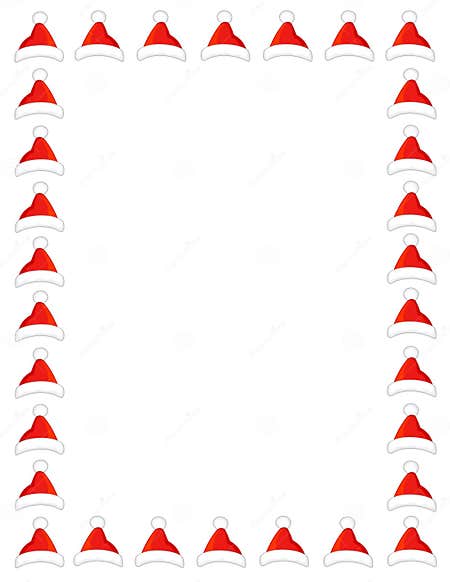 Santa hat border / frame stock vector. Illustration of frame - 11223901