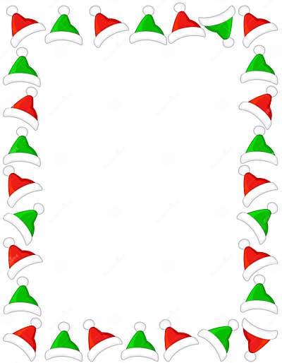 Santa hat border / frame stock vector. Illustration of celebration ...