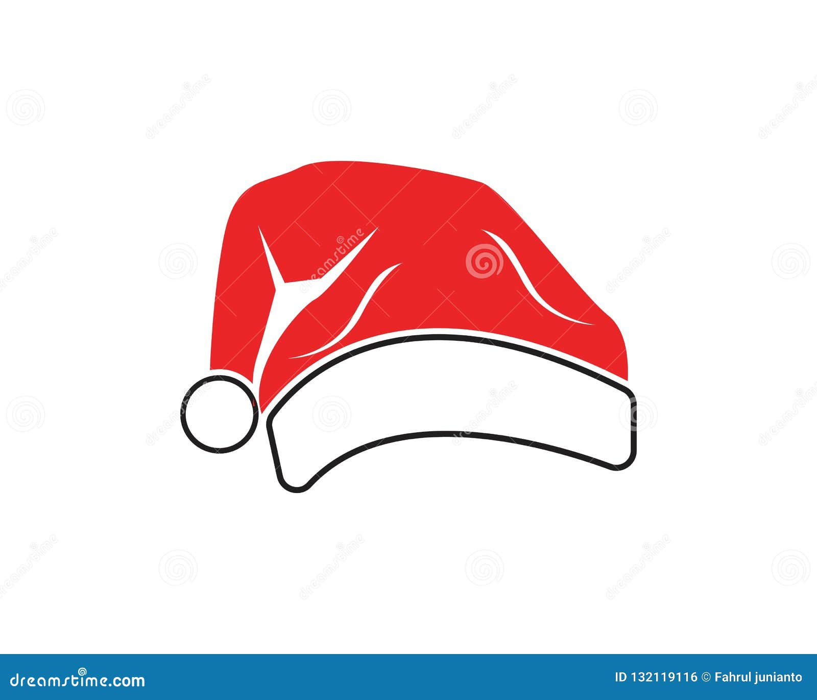 Santa hat icon logo vector stock vector. Illustration of editable ...