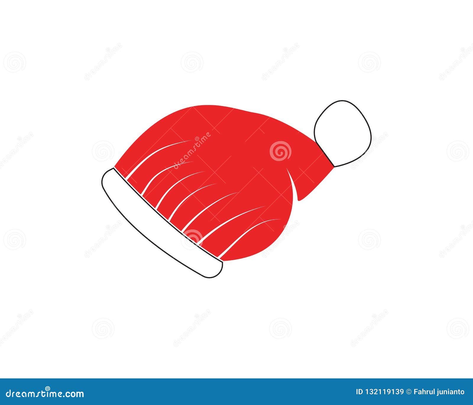 Santa hat icon logo vector stock vector. Illustration of fashion ...