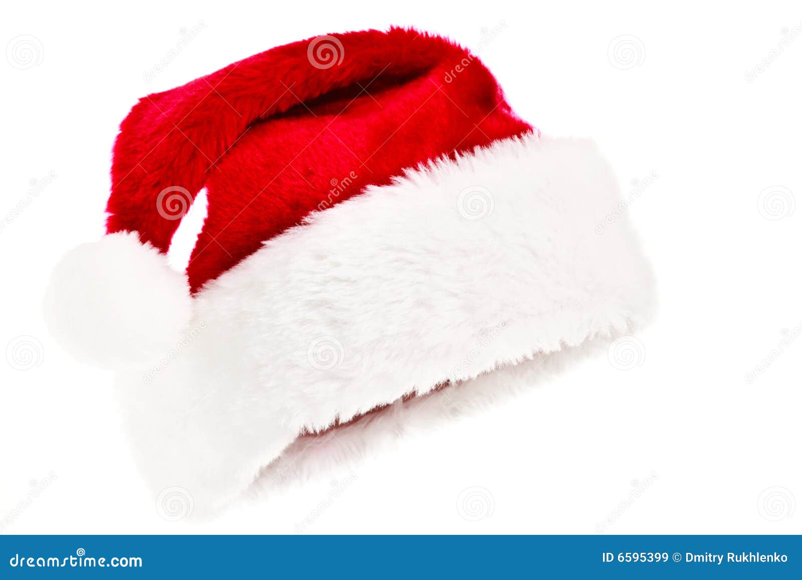 Santa Hat Isolated on White Stock Image - Image of christmas, claus ...