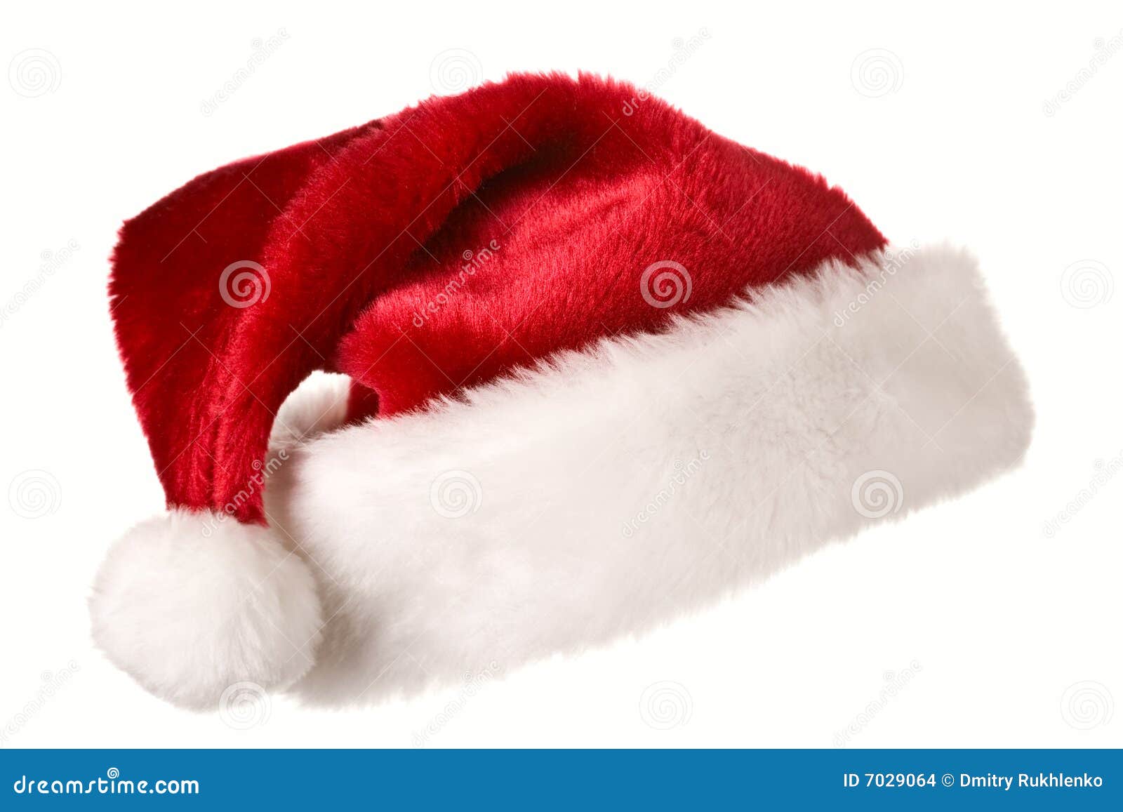 Santa Hat Isolated on White Stock Photo - Image of christmas, winter ...