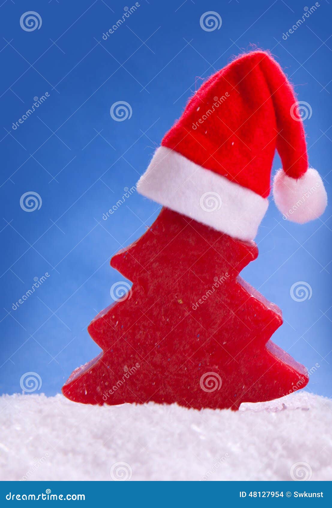 Santa hat . stock photo. Image of tree, symbol, white - 48127954