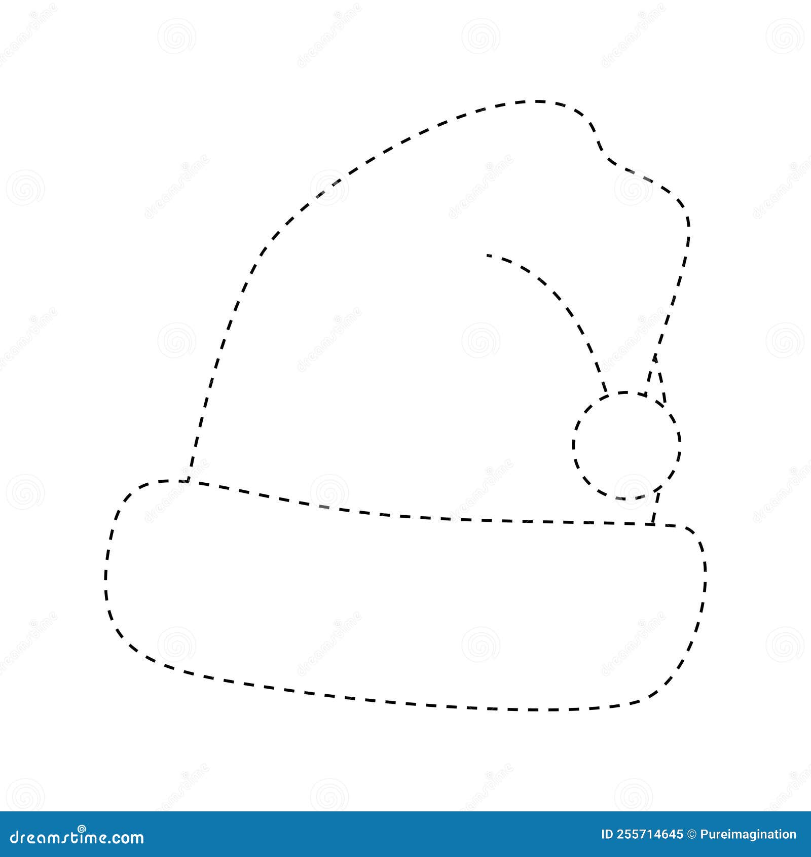 Santa Hat Tracing Worksheet for Kids Stock Vector - Illustration of ...