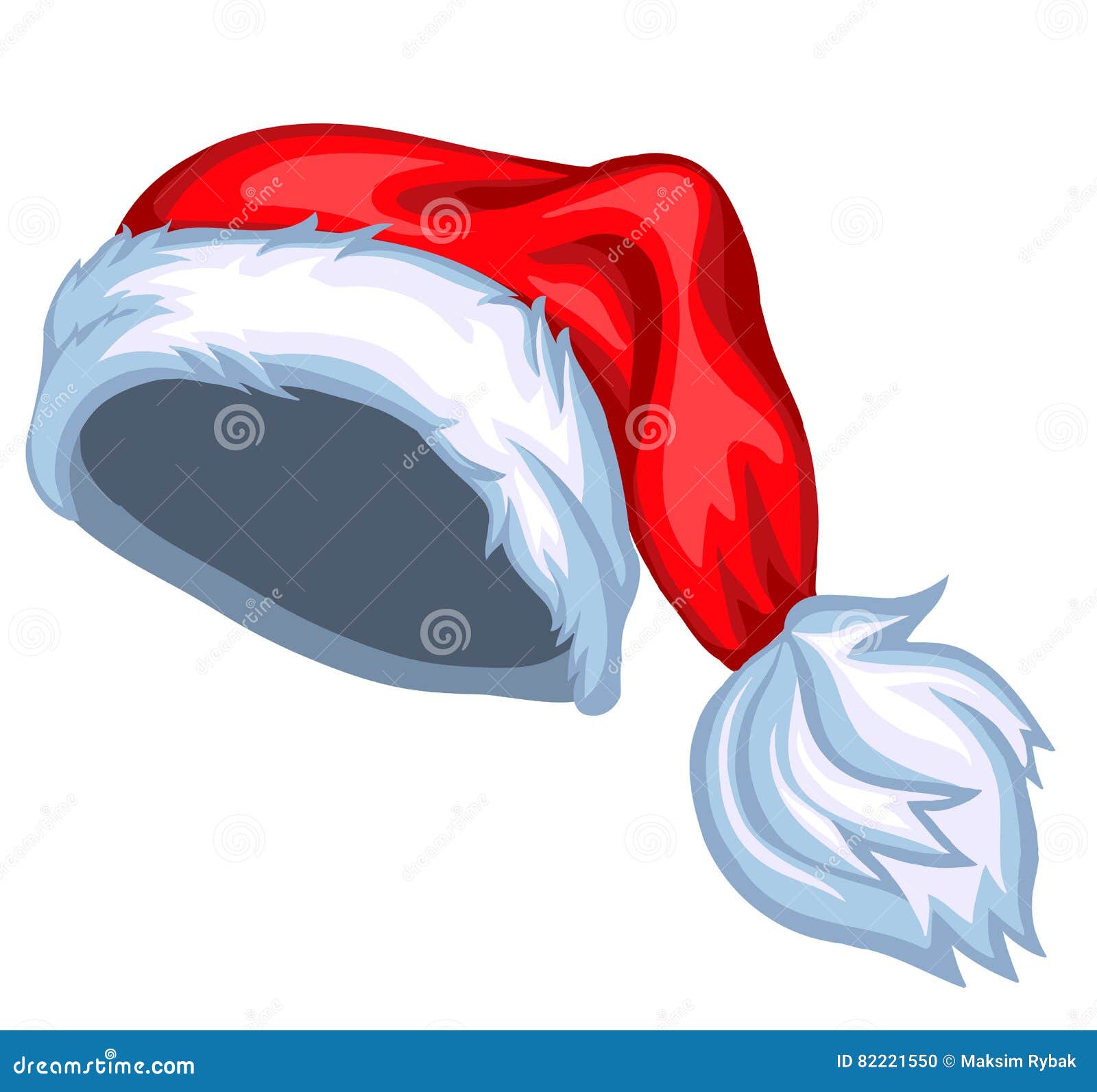 Santa Hat Vector Illustration Stock Vector - Illustration of holiday ...