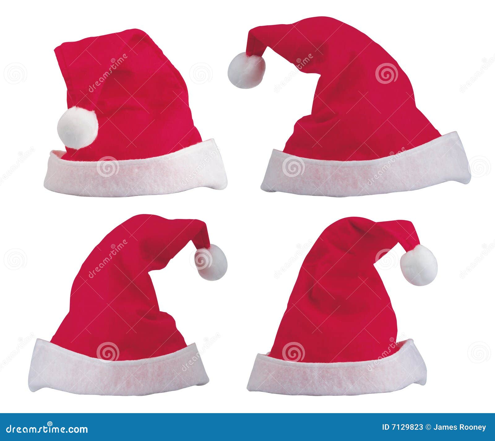 Santa Hats stock image. Image of costume, claus, christmas - 7129823