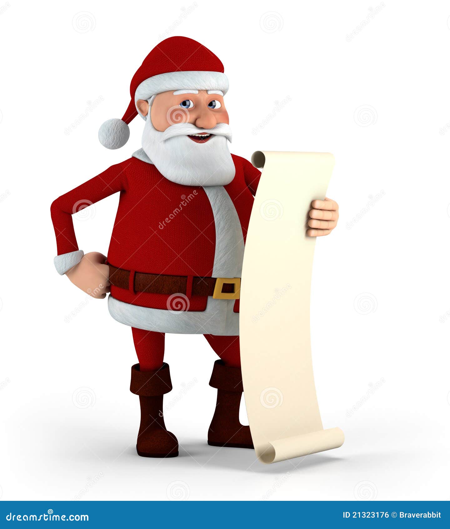 Santa with his List stock illustration. Illustration of concept - 21323176