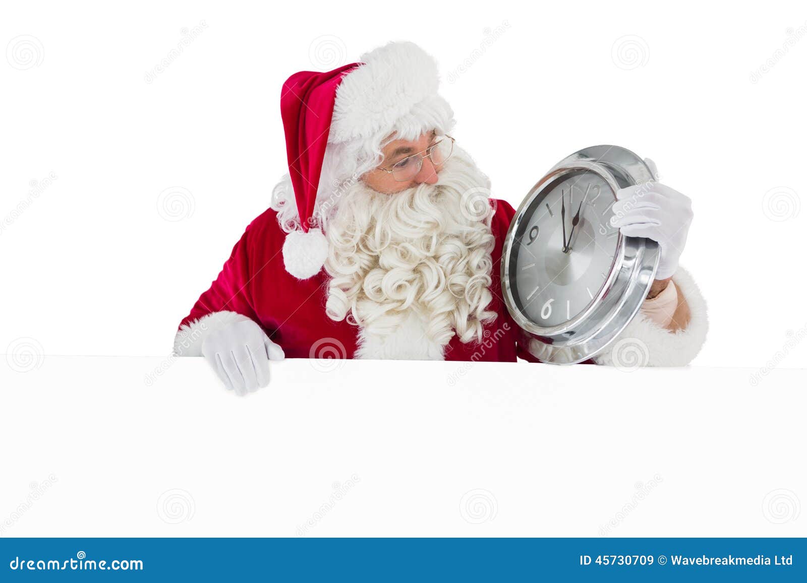 Santa Holding Clock Sign Stock Photos - Download 54 Royalty Free Photos