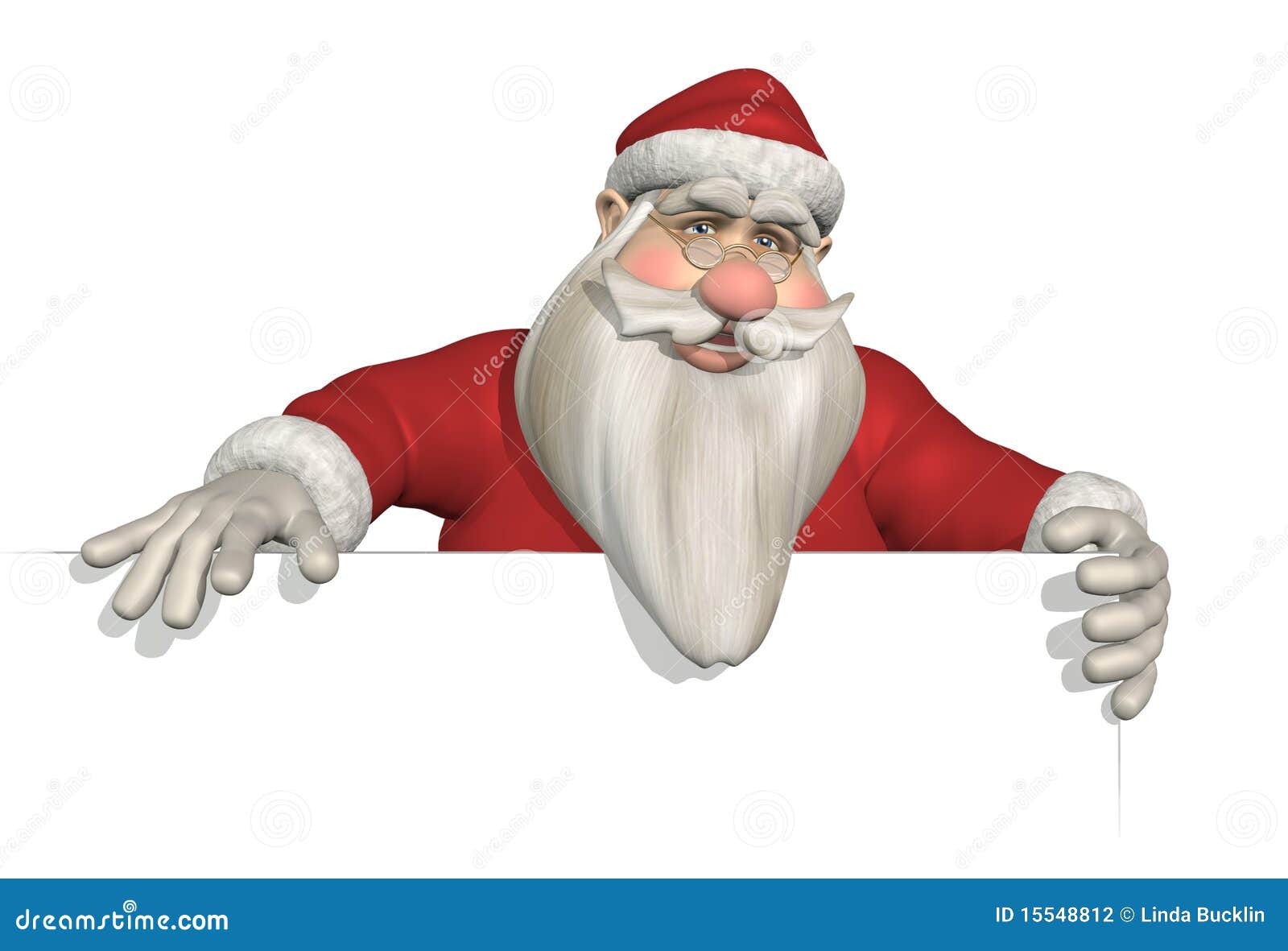 Santa Holding Sign Edge stock illustration. Illustration of holiday ...