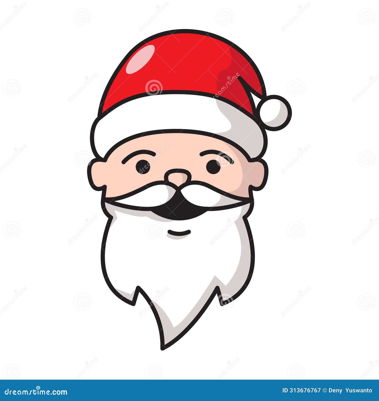 Santa icon vector stock illustration. Illustration of greeting - 313676767