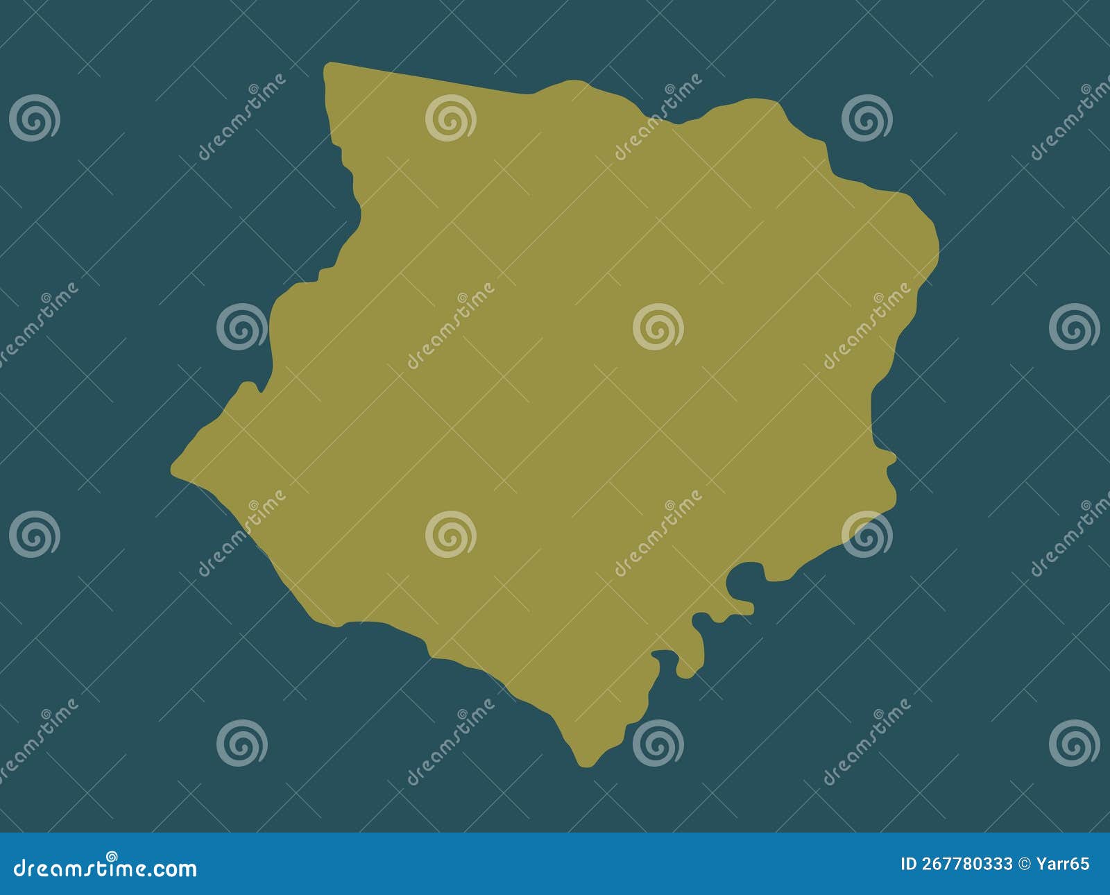 Santa Isabel, Puerto Rico. Solid. No Legend Stock Illustration ...