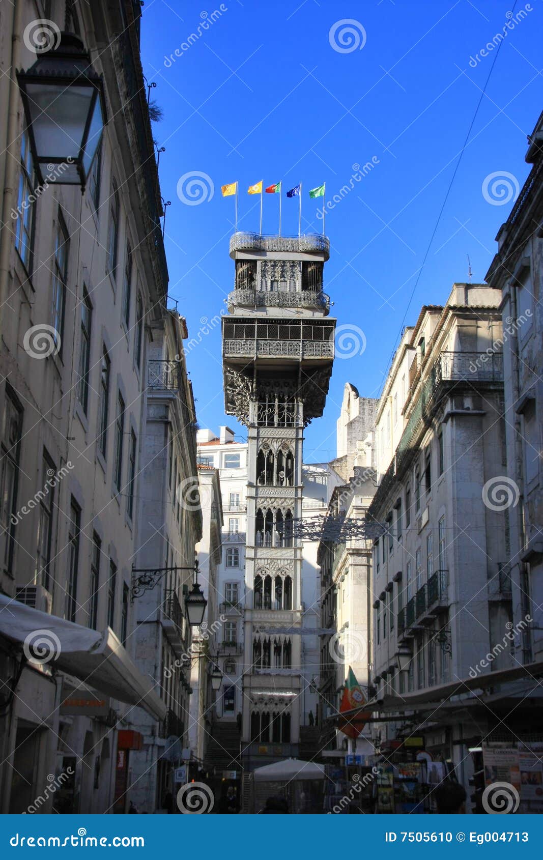 Santa Justa Elevator stock photo. Image of destinations - 7505610
