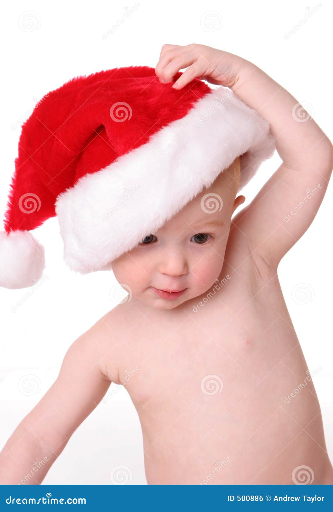Santa kid4 stock photo. Image of cute, toddler, smirk, innocent - 500886