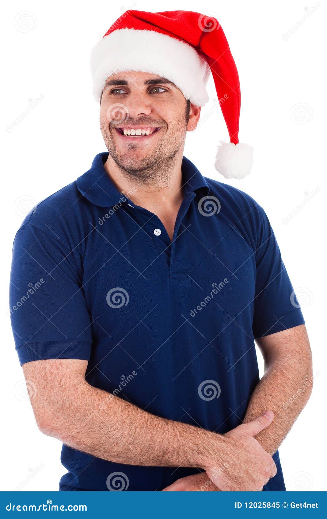 Santa man posing stock image. Image of adult, attractive - 12025845