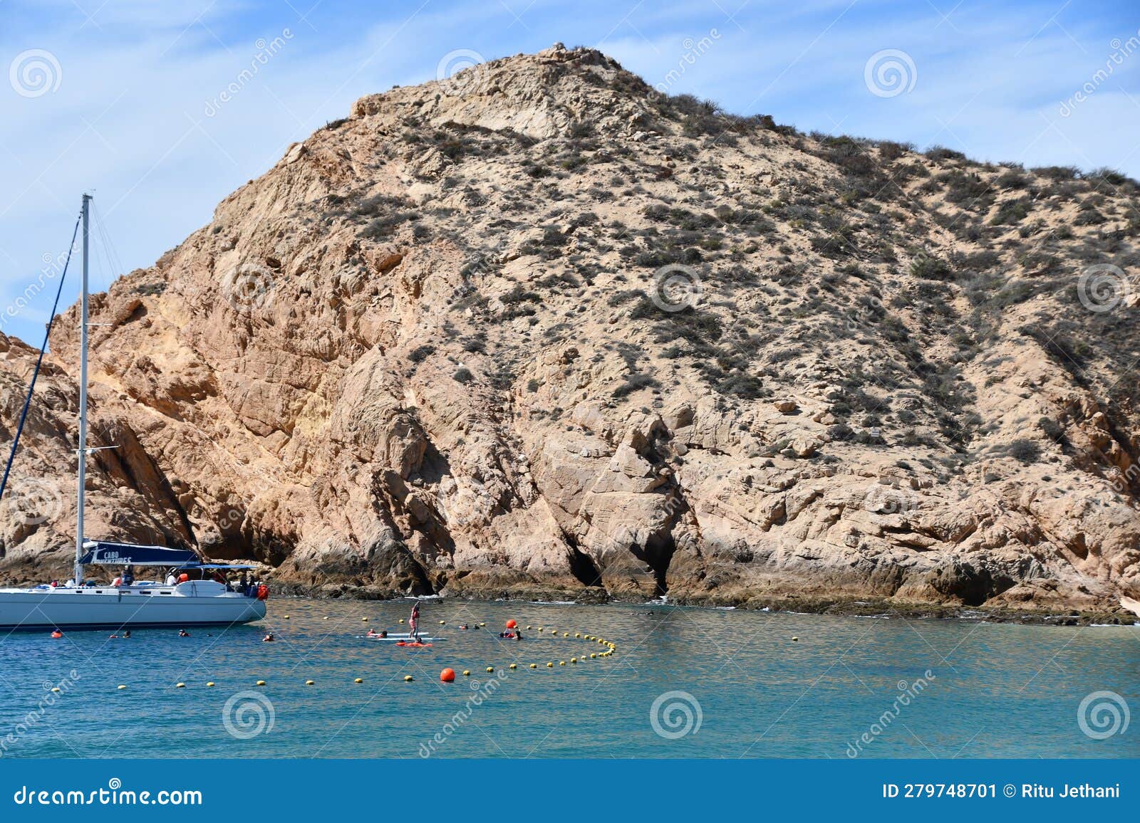 Santa Maria Beach (Playa Santa Maria) in Los Cabos, Mexico Stock Image ...