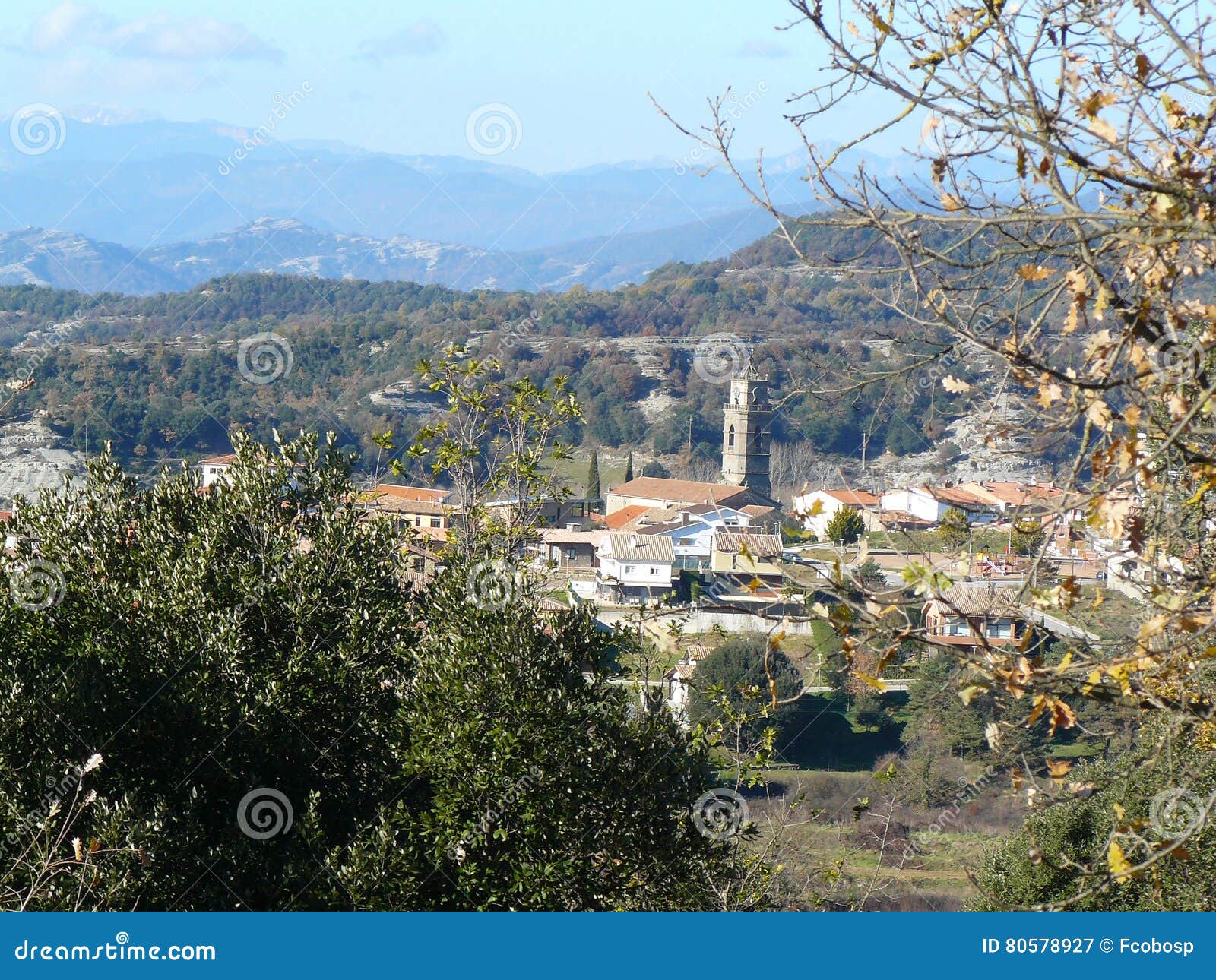 Santa Maria De Corco, Barcelona Imagen de archivo - Imagen de turista ...
