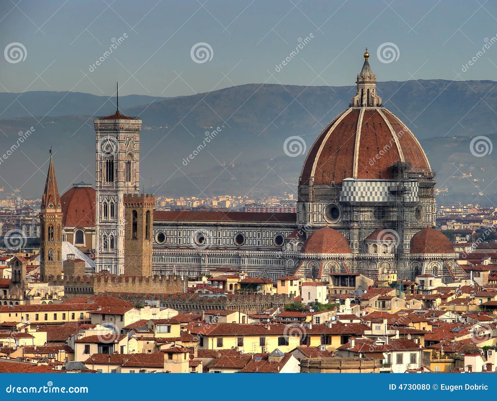 Santa Maria Del Fiore Panorama Hdr Stock Photo - Image of catholic ...