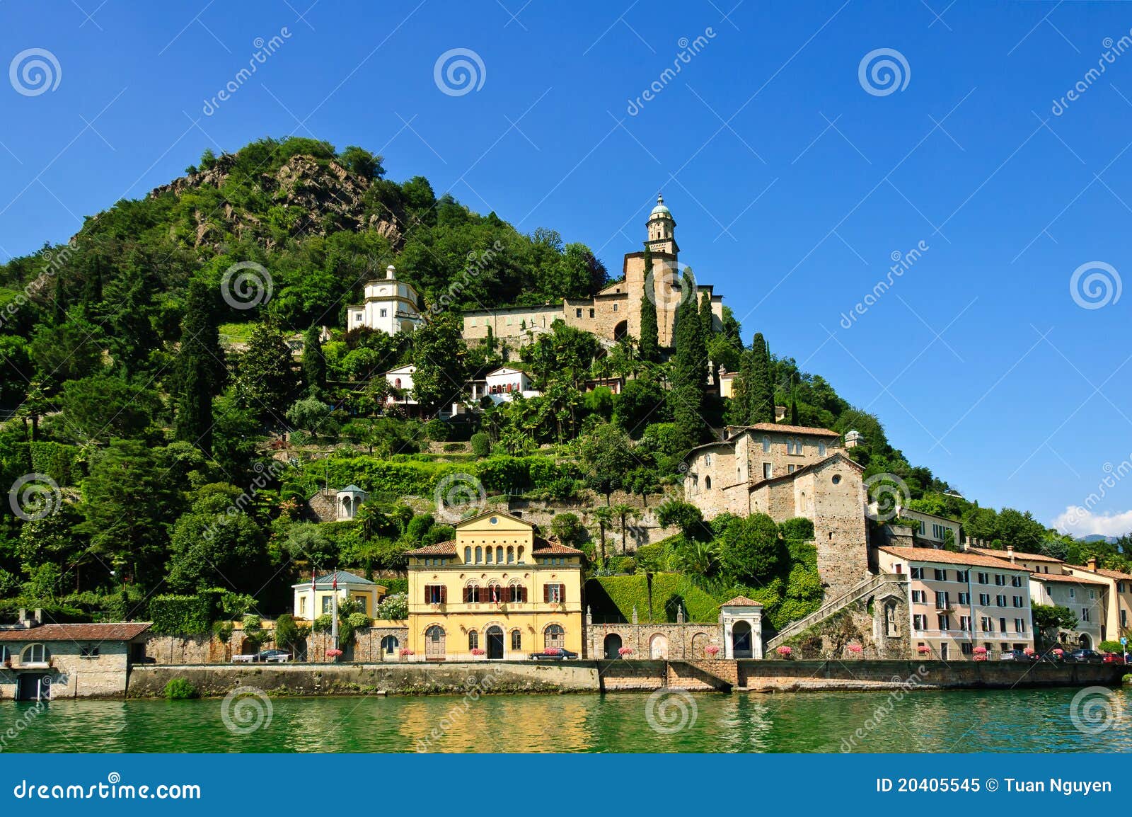 Santa Maria del Sasso stock image. Image of traditional - 20405545