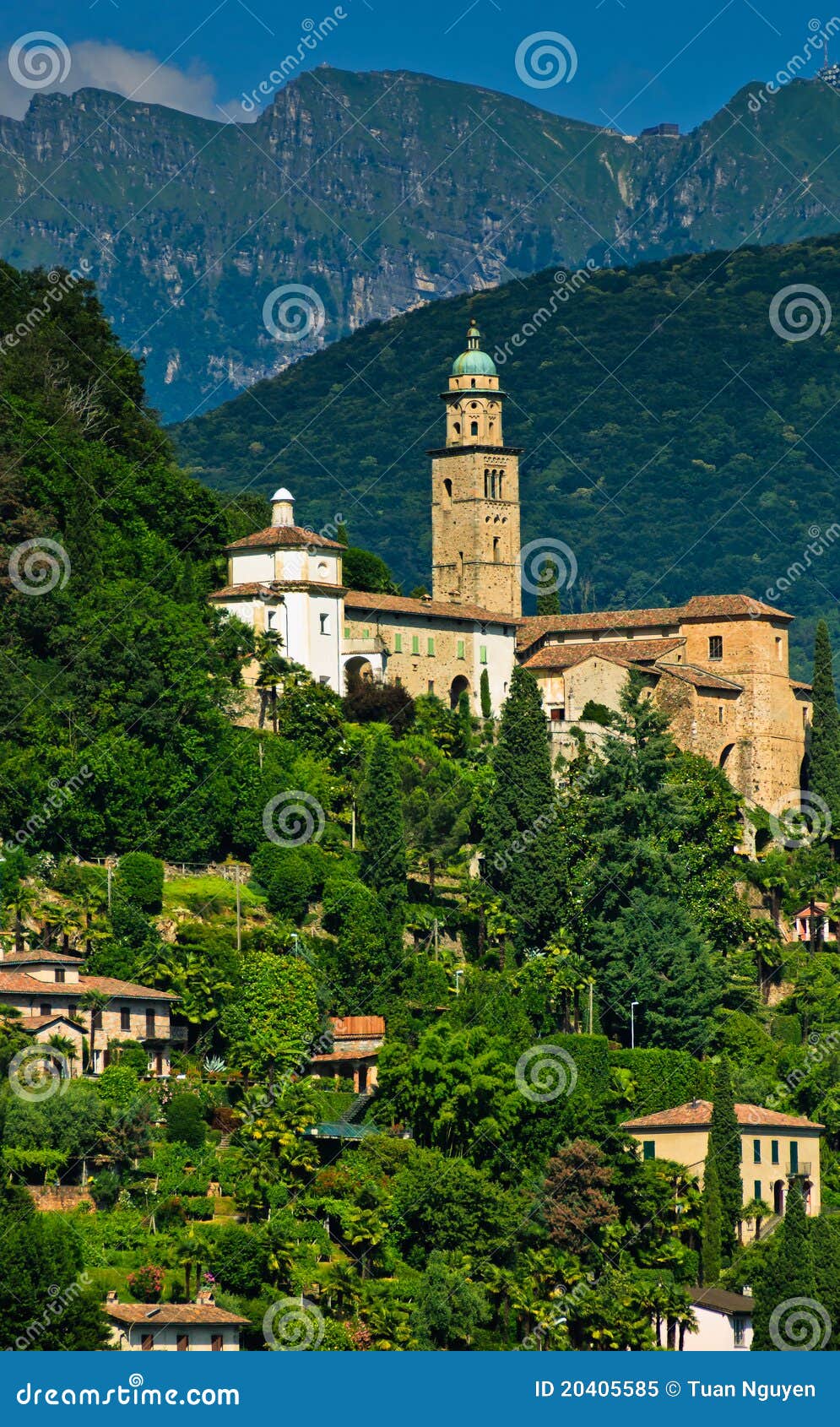 Santa Maria del Sasso stock image. Image of traditional - 20405585
