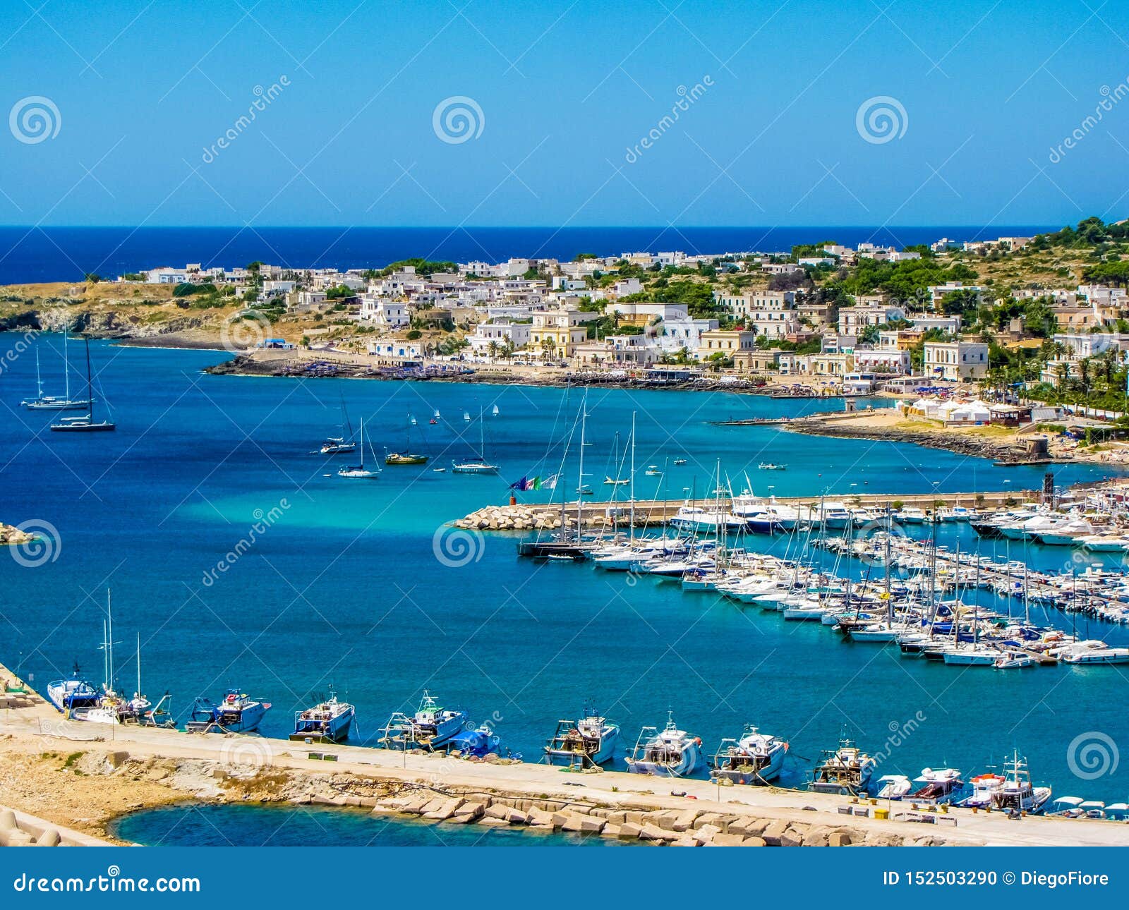 Santa Maria Di Leuca, Italy Stock Photo - Image of harbor, puglia ...