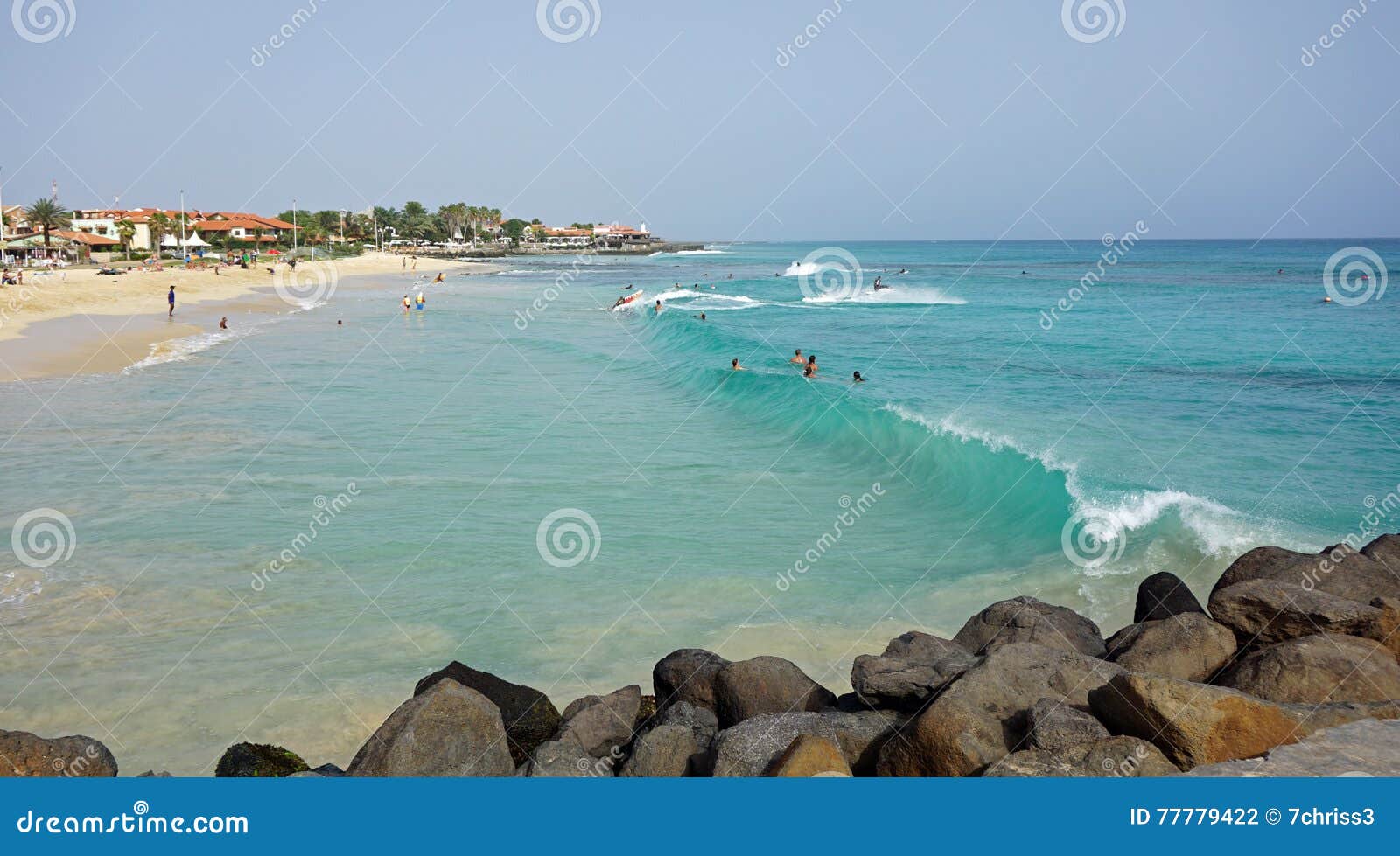 Santa maria jetty stock photo. Image of turquoise, nature - 77779422