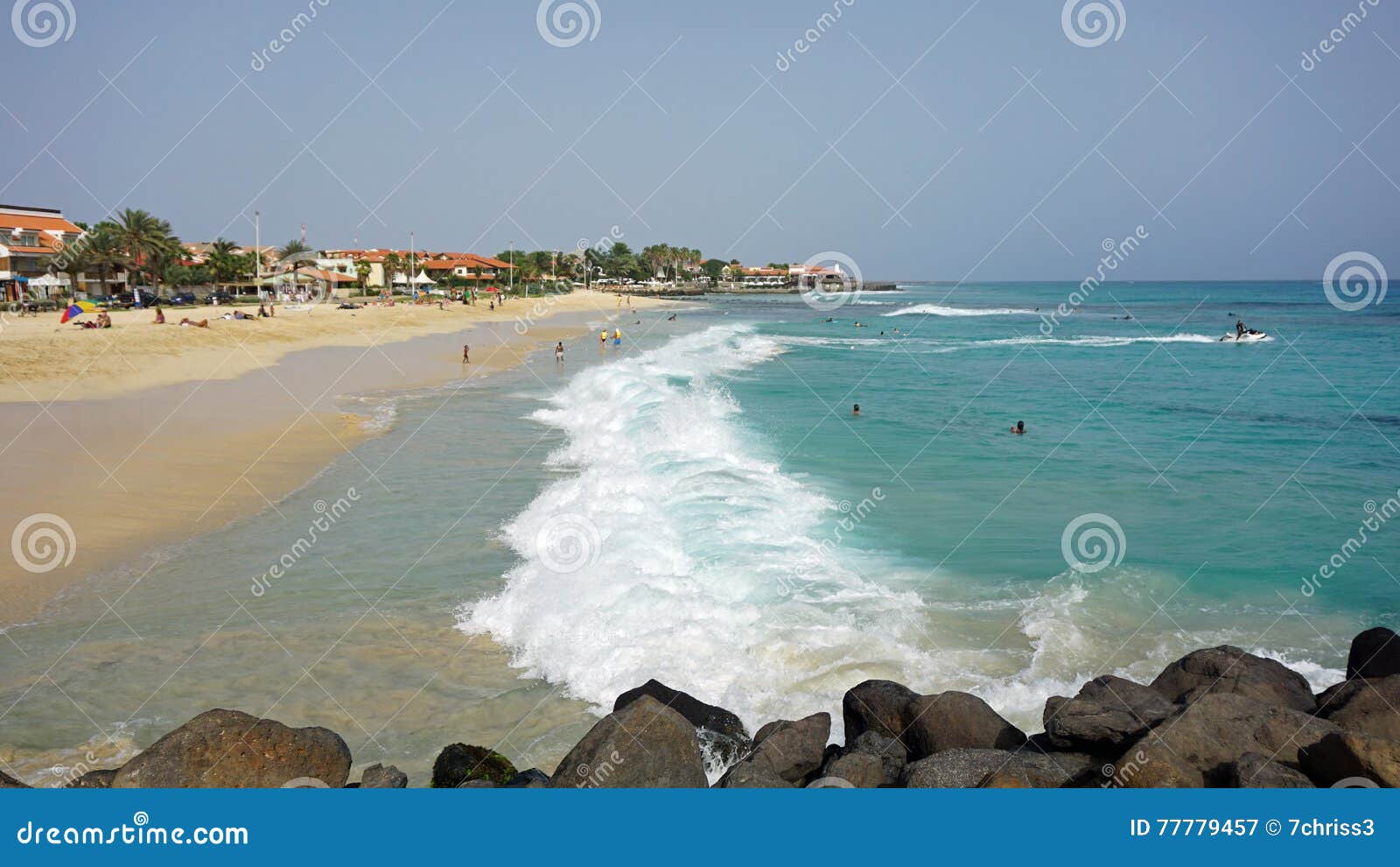 Santa maria jetty stock image. Image of nature, maria - 77779457