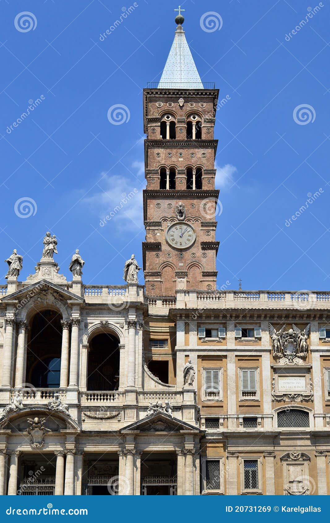 Santa Maria Maggiore Church in Rome Stock Image - Image of landmark ...
