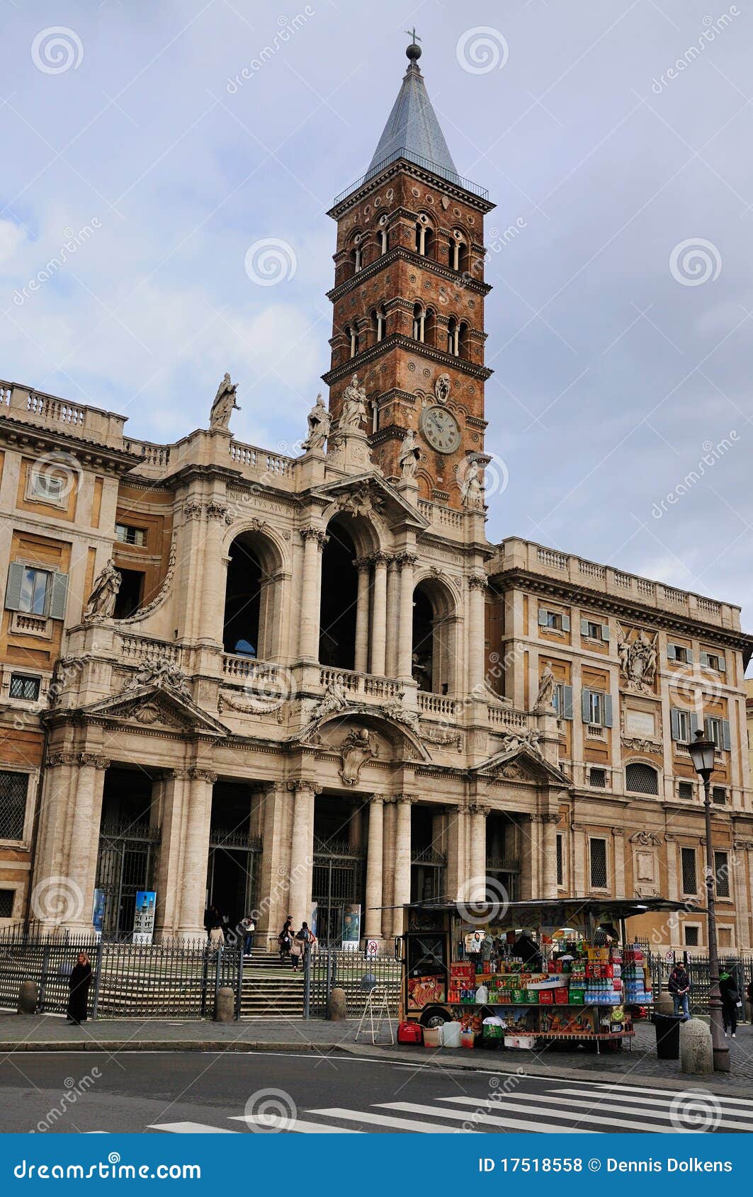 Santa Maria Maggiore, Rome editorial stock photo. Image of blue - 17518558