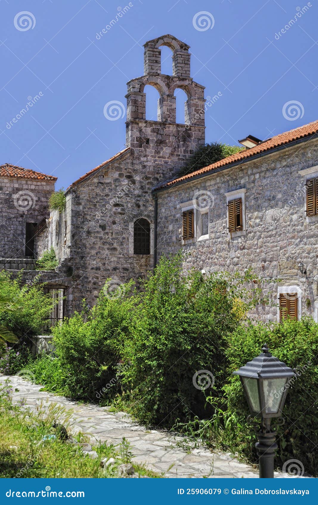 Santa Maria in Punta, Budva, Montenegro Stock Image - Image of ages ...