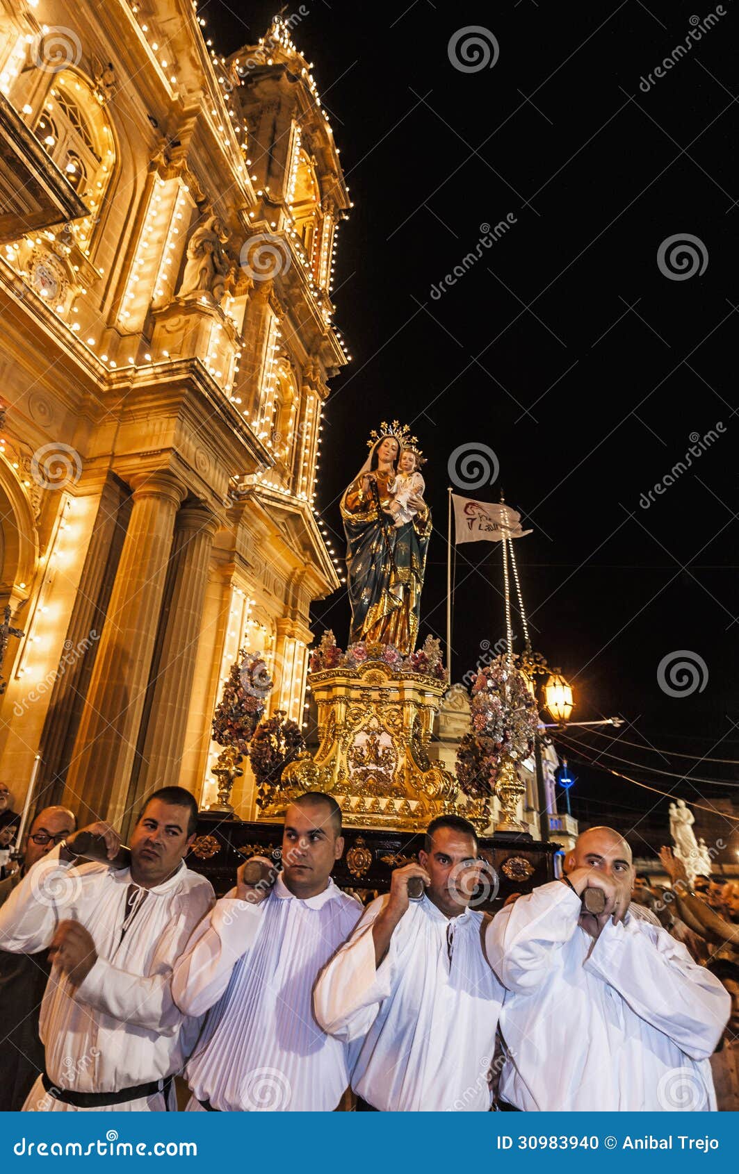 Our Lady of Consolation Procession in Gudja, Malta. Editorial Image ...