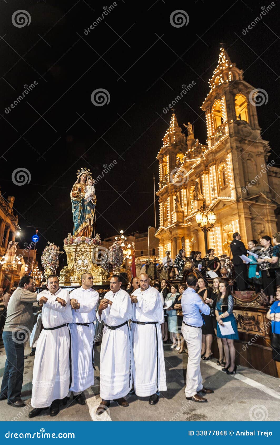 Our Lady of Consolation Procession in Gudja, Malta. Editorial Stock ...