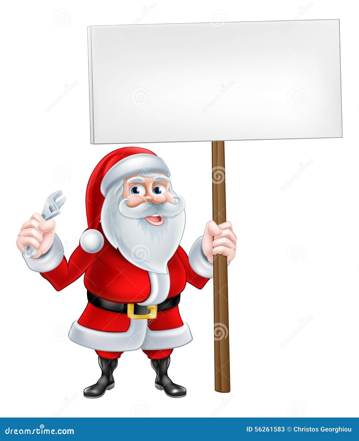 Santa Mechanic Sign illustration de vecteur. Illustration du maison ...