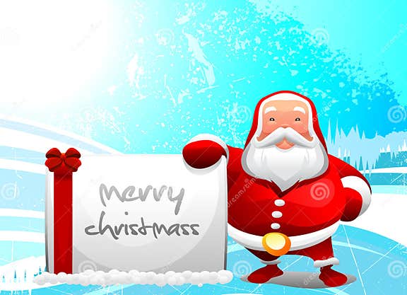 Santa with message stock vector. Illustration of santa - 21968541
