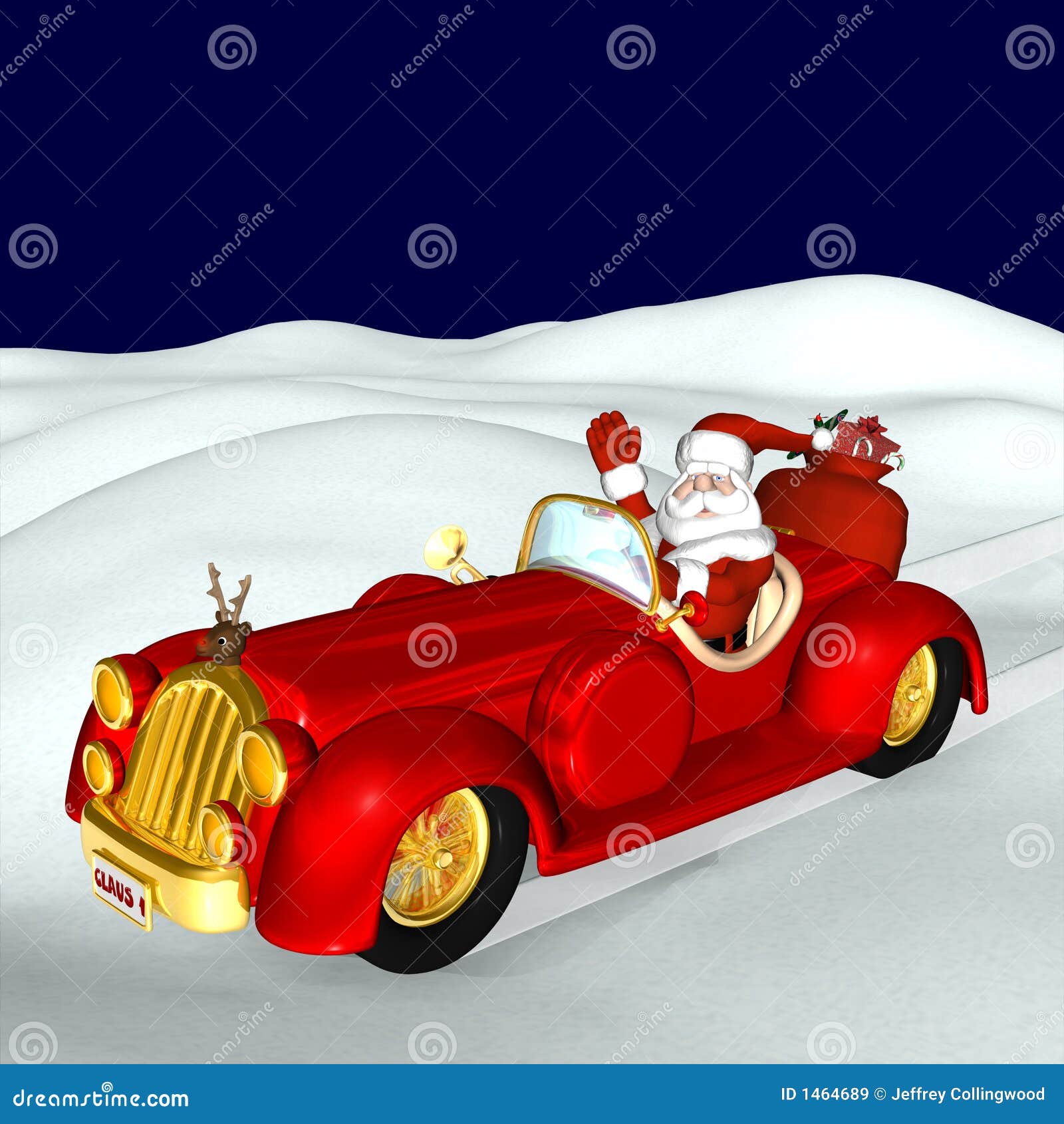 Santa Mobile stock illustration. Illustration of candy - 1464689