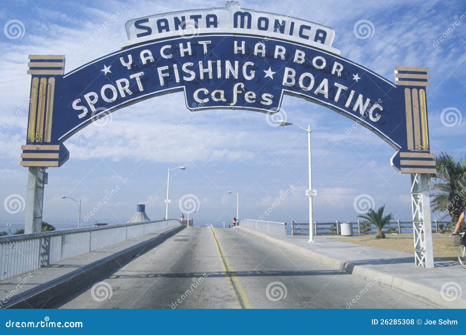 Santa Monica Yacht Harbor Sign Editorial Stock Photo - Image of yacht ...