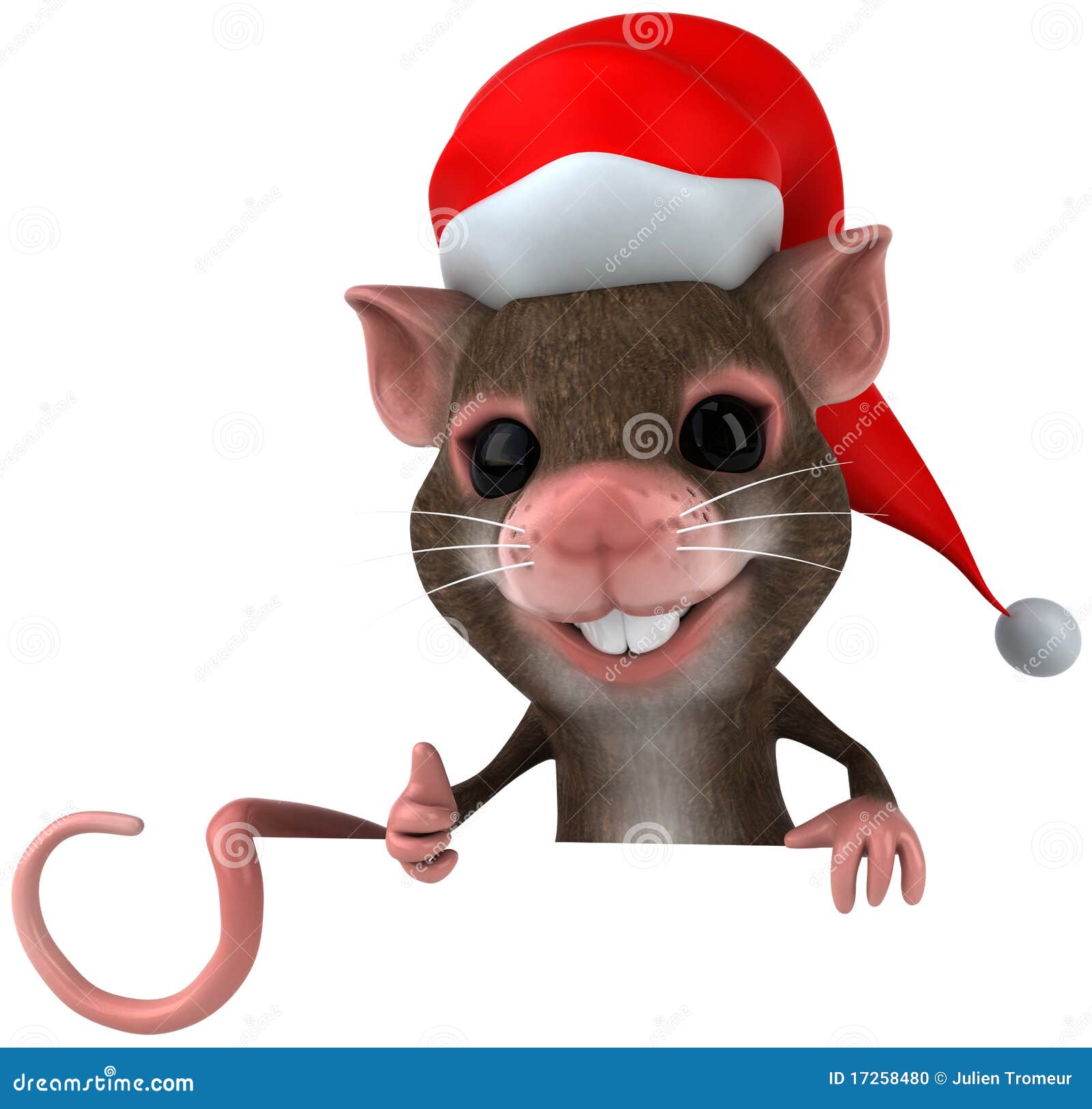 Santa mouse stock illustration. Illustration of christmas - 17258480
